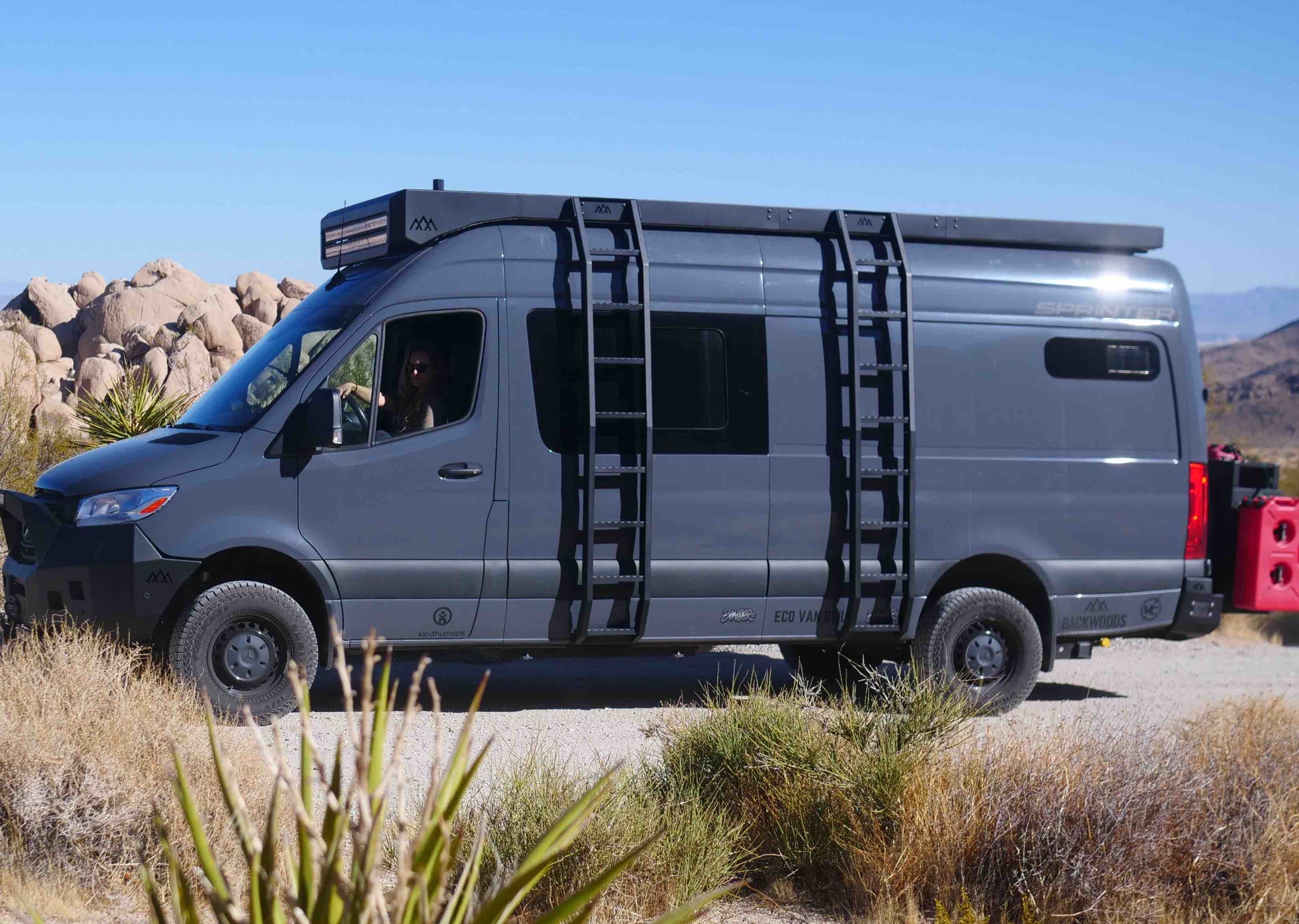 Mercedes Sprinter (2014+) SLIM/XL - Ladder by Backwoods Adventure Mods ...